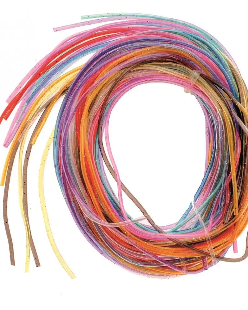 Colour Strips Glitter 20Stk 100cm lang, 10 Fb. sortiert